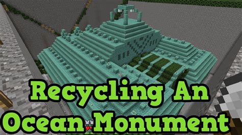 Minecraft Xbox 360 Ps3 Ocean Monument Draining Youtube