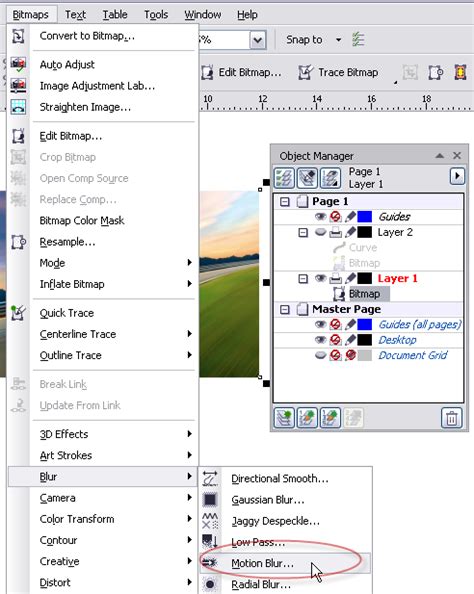 Desain Programer Efek Blur Menggunakan Coreldraw