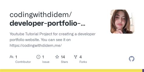 github codingwithdidem developer portfolio website youtube tutorial