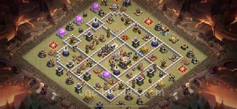 Best Anti 3 Stars War Base Th11 With Link Town Hall Level 11 Cwl Base