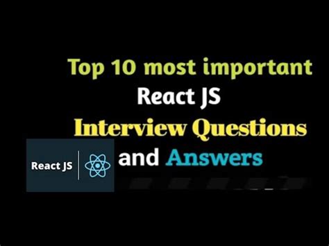 Top Most Important React Js Interview Questions And Answers Frontend Interview Questions