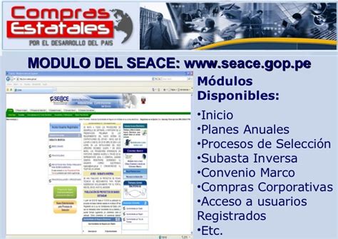 Sistema Electronico De Contrataciones Del Estado Seace