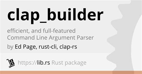 clap builder — cli for rust lib rs
