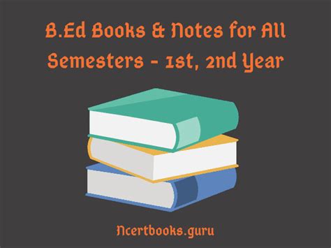 B Ed Books And Notes Pdf Download For All Semesters 1st Year 2nd Year