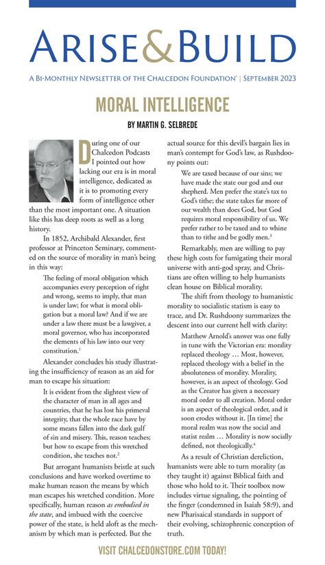 Chalcedon Moral Intelligence