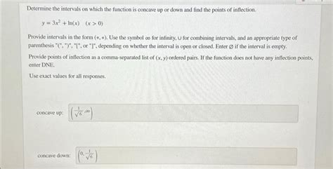Solved Determine The Intervals On Which The Function Is Chegg