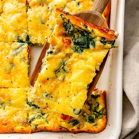 Spinach Feta And Artichoke Breakfast Bake