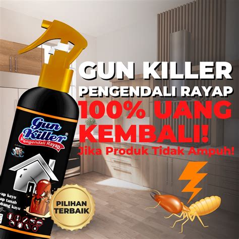 Jual GUN Killer Pengendali Rayap Pengawet Kayu Efektif Mengawetkan Kayu Dan Membasmi Rayap