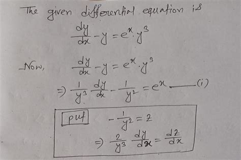 Answered Solve The Differential Equation Dy Dx Give An Implicit Solution And Use C As The