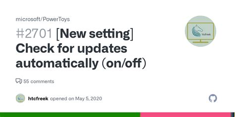 New Setting Check For Updates Automatically Onoff · Issue 2701
