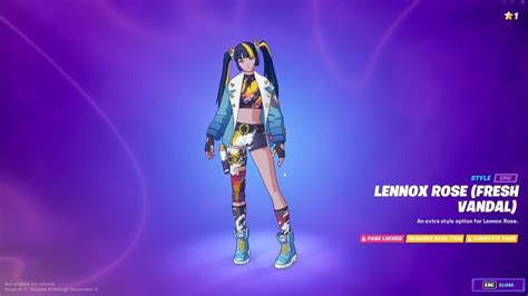 Lennox Rose Fresh Vandal Battle Pass Paradise Season 4 Chapter 3 Fortnite Gameplay Ps5 4k