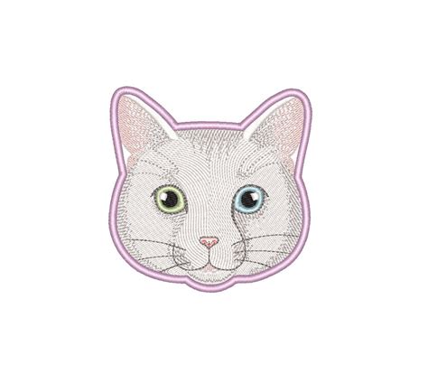 Machine Embroidery Design Cat Patch Embroidery Files 99x Etsy