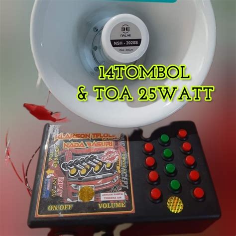 Jual KLAKSON TELOLET ELEKTRIK NADA BASURI TOA WATT Shopee Indonesia