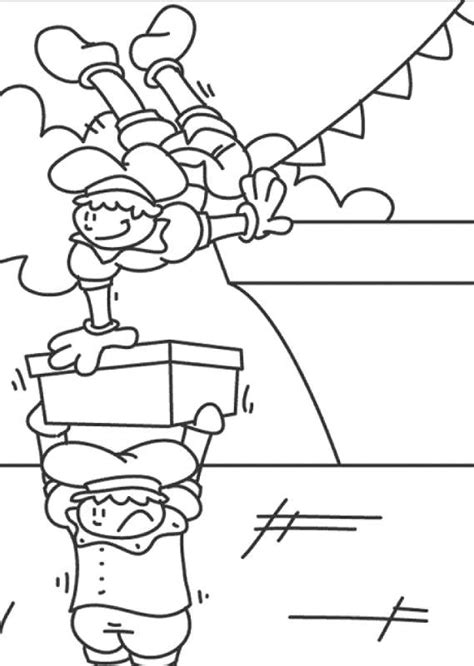 Kleurplaat Sinterklaas Kleurplaat Sinterklaas Op Het Dak Animaatjes Nl
