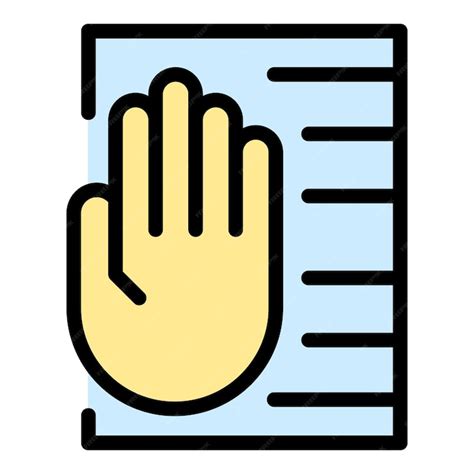 Premium Vector Palm Scanning System Icon Outline Vector Hand Scan