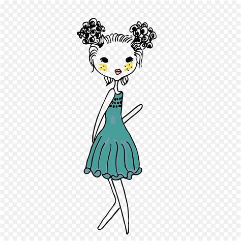 矢量卡通双辫子美女人物png图片素材下载图片编号yarkplbb 免抠素材网