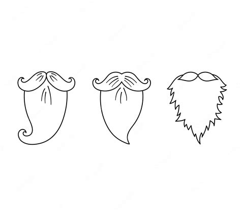 Premium Vector Silhouettes Of Different Types Of Dwarf Beards Vector