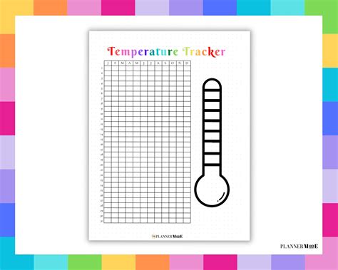 Temperature Tracker Weather Log Yearly Temperature Tracker Fever