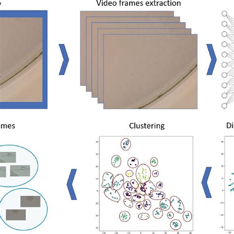 The Workflow For The Proposed Clustering Method First Video Frames