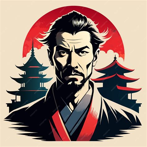 Premium Vector A Drawing Of A Man With A Red Background With A Red
