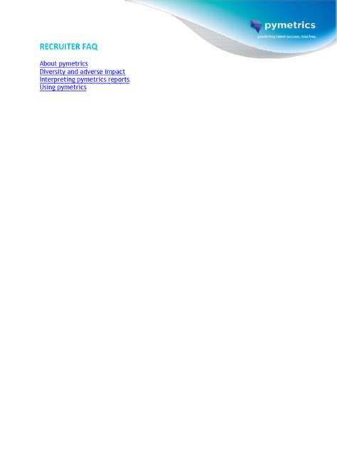 Recruiter Faq Pdf Recruitment Industrial And Organizational