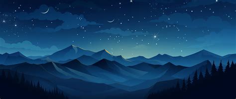 X Resolution Starry Sky Hd Dark Blue Night X Resolution