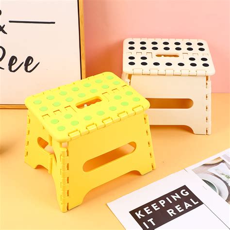 საბავშვო სკამი გასაშლელი პლასტმასის ყვითელი Yoyoso