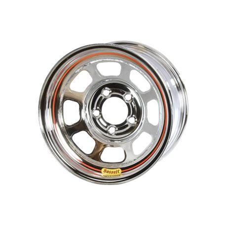Bassett 55sc3c 15x15 D Hole 5 On 475 3 Inch Backspace Chrome Wheel