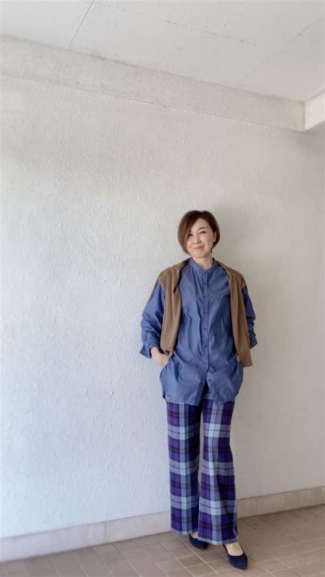 アラフィフのチェックパンツコーデ 45才からの洋服選び 普段からちょっとオシャレに見える人になりたいあなたへ