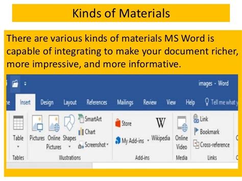 integrating images and external material