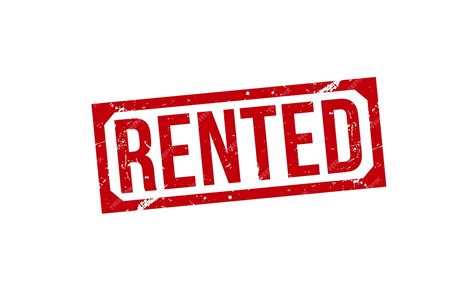 Premium Vector Rented Red Rubber Stamp Vector Design