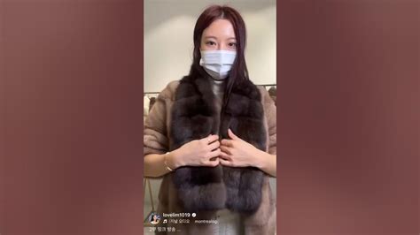 슈가밤 ️코펜하겐 퍼 퍼플등급 호리젠탈 마드모아 롱 밍크코트 • 라이브방송 중 파스텔컬러와 펄아이보리 착용샷 ️ 슈가밤 슈가밤sugarbalm 밍크코트 밍크코트코디