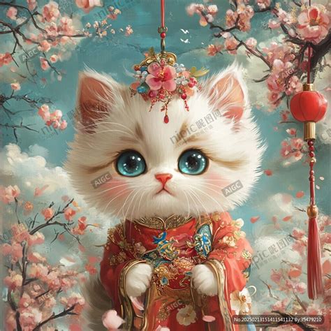 Ai创作图写实风小猫 油画大花猫 3d卡通猫咪 原创招财猫 Q版招财猫 手绘大眼萌猫咪装饰画 布偶猫装饰画 春天猫咪樱花插画壁纸 Q版猫咪 萌