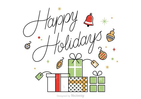 Happy Holidays Vector Art Icons And Graphics For Free Download
