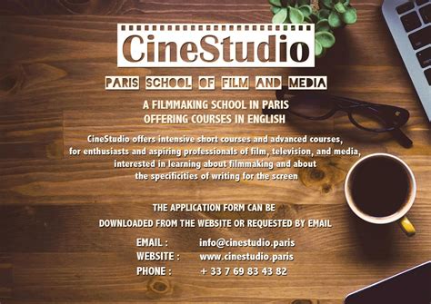 Screenwriting Short Courses — Cinestudio Paris School Of Film And Media