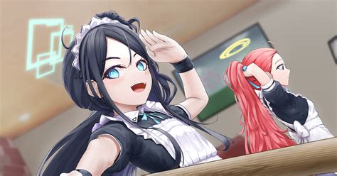 Bluearchive 메이드 아리스 유즈 스테챠のイラスト Pixiv