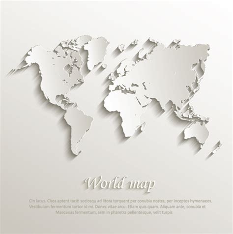 Paper World Map Creative Design Vector Vectors Graphic Art Designs In
