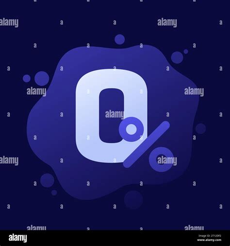 Zero Percent Icon Vector Design Stock Vector Image And Art Alamy