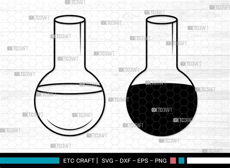 Volumetric Flask Svg Volumetric Flask Graphic By Pixel Elites