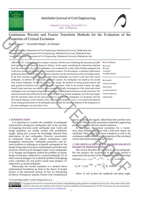 pdf continuous wavelet and fourier transform methods for the