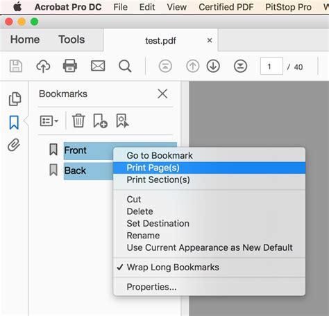 Printing Bookmarks Adobe Support Community 9540290