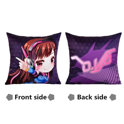 Amellor 4040cm New Overwatches Pillow Cushion Ow Dva Mercy Mei Reaper