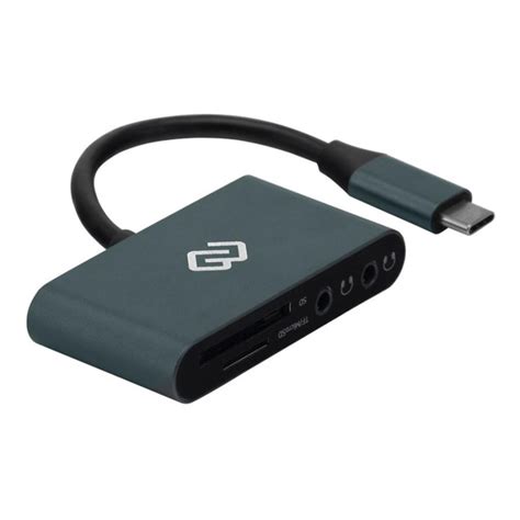 Картридер USB Type-C Дигма CR-СA2512-G серый, устройство чтения карт ...