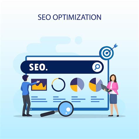 Premium Vector Seo Optimization Concept Website Development Entrepreneur Business Web Data