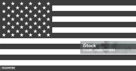미국 또는 미국 국기입니다 미국 흑인과 백인 국기 고립 된 색깔 벡터 검은색에 대한 스톡 벡터 아트 및 기타 이미지 검은색 미국 국기 0명 Istock