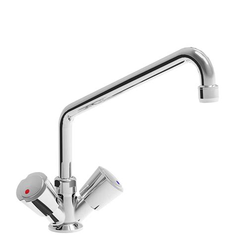 Topline Mixer Tap With Swivel Tap And 2 Mixing Valves Single Hole 9500