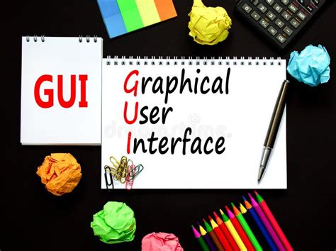 Símbolo De Interface Gráfica Do Usuário Gui Palavras De Conceito