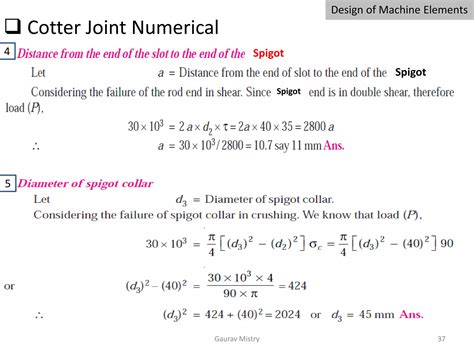 DME Intro And Design Of Cotter Joint May PDF