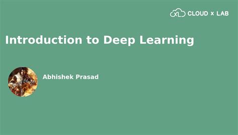 Introduction To Deep Learning Cloudxlab