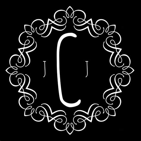 Wedding Logo Gobo Monogram Projection Template Postermywall